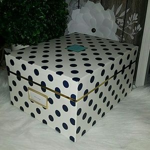 kate spade | Storage & Organization | Kate Spade Navy Dot Nesting Box ...
